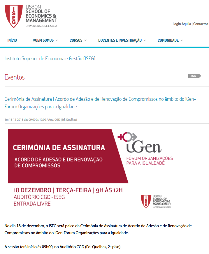 ISEG – Universidade de Lisboa – iGen